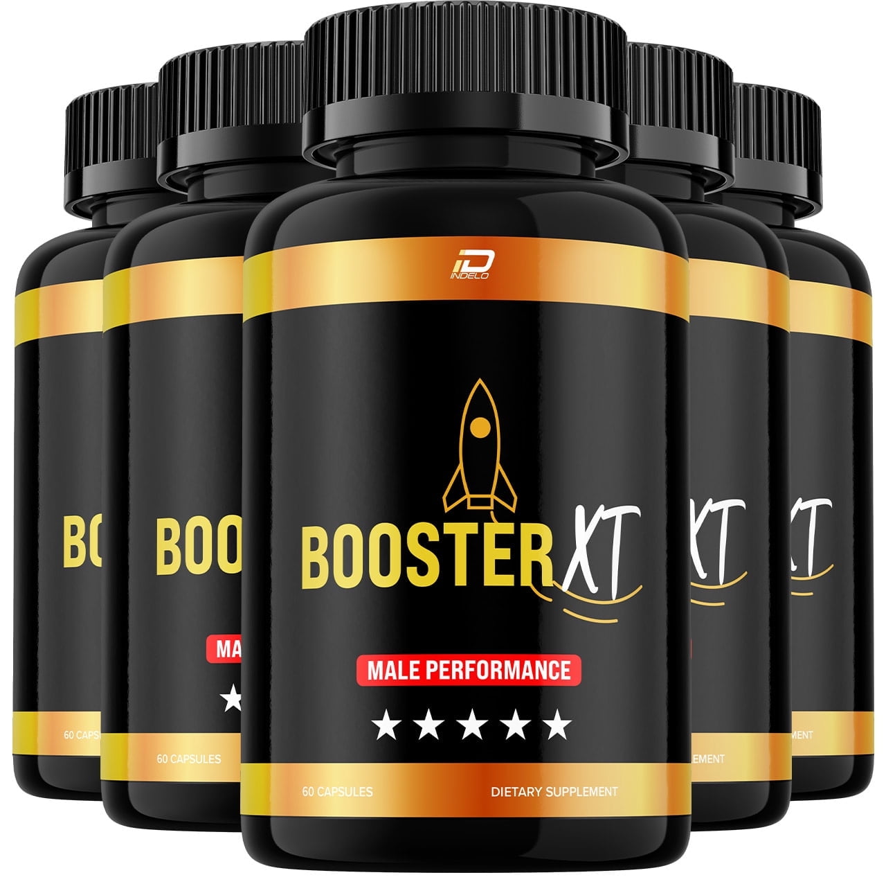 (5 Pack) Booster XT for Men Capsules, BoosterXT Vitamin Complex Pills ...