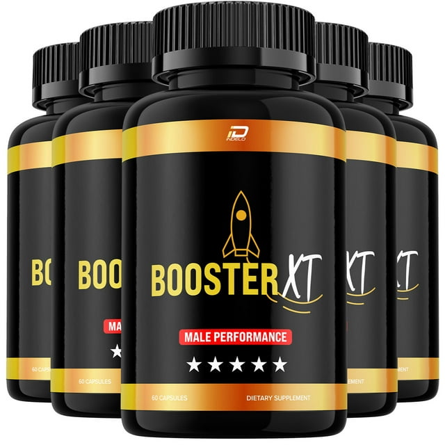 (5 Pack) Booster XT for Men Capsules, BoosterXT Vitamin Complex Pills ...