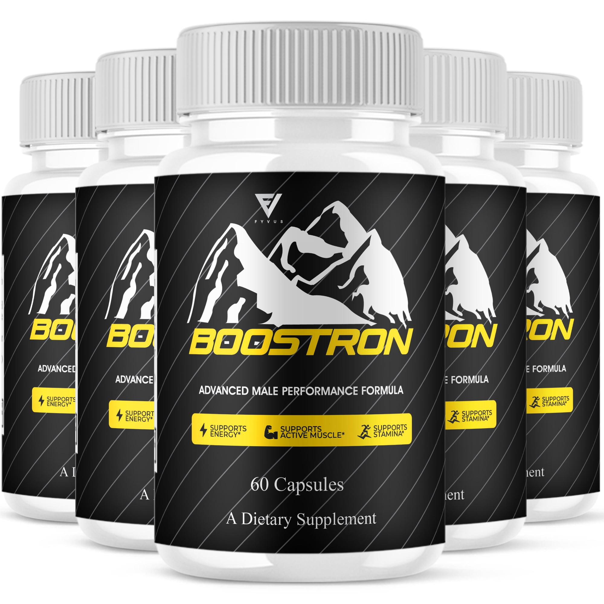 (5 Pack) Boostron Supplement Bostron Maximum Performance Capsules ...