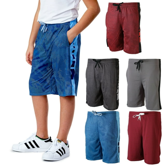 5 Pack: Boys Girls Youth Teen Printed Camo Dry-Fit Sport Active ...