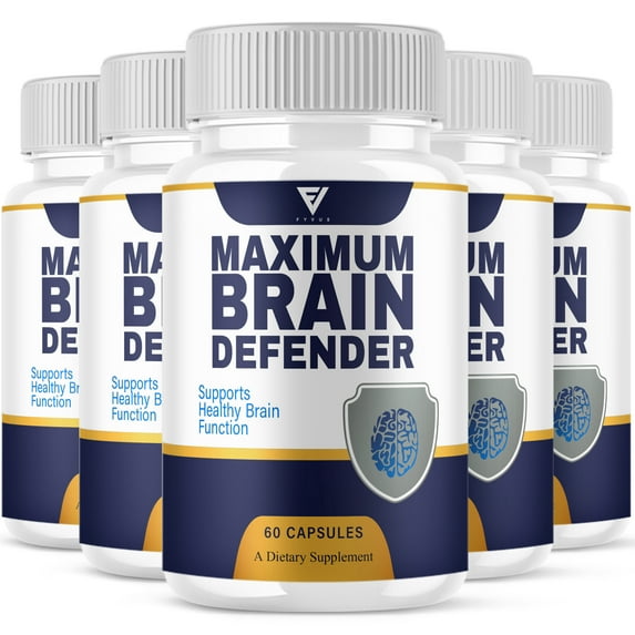 (5 Pack) Brain Defender Advanced Memory Support Supplement ...