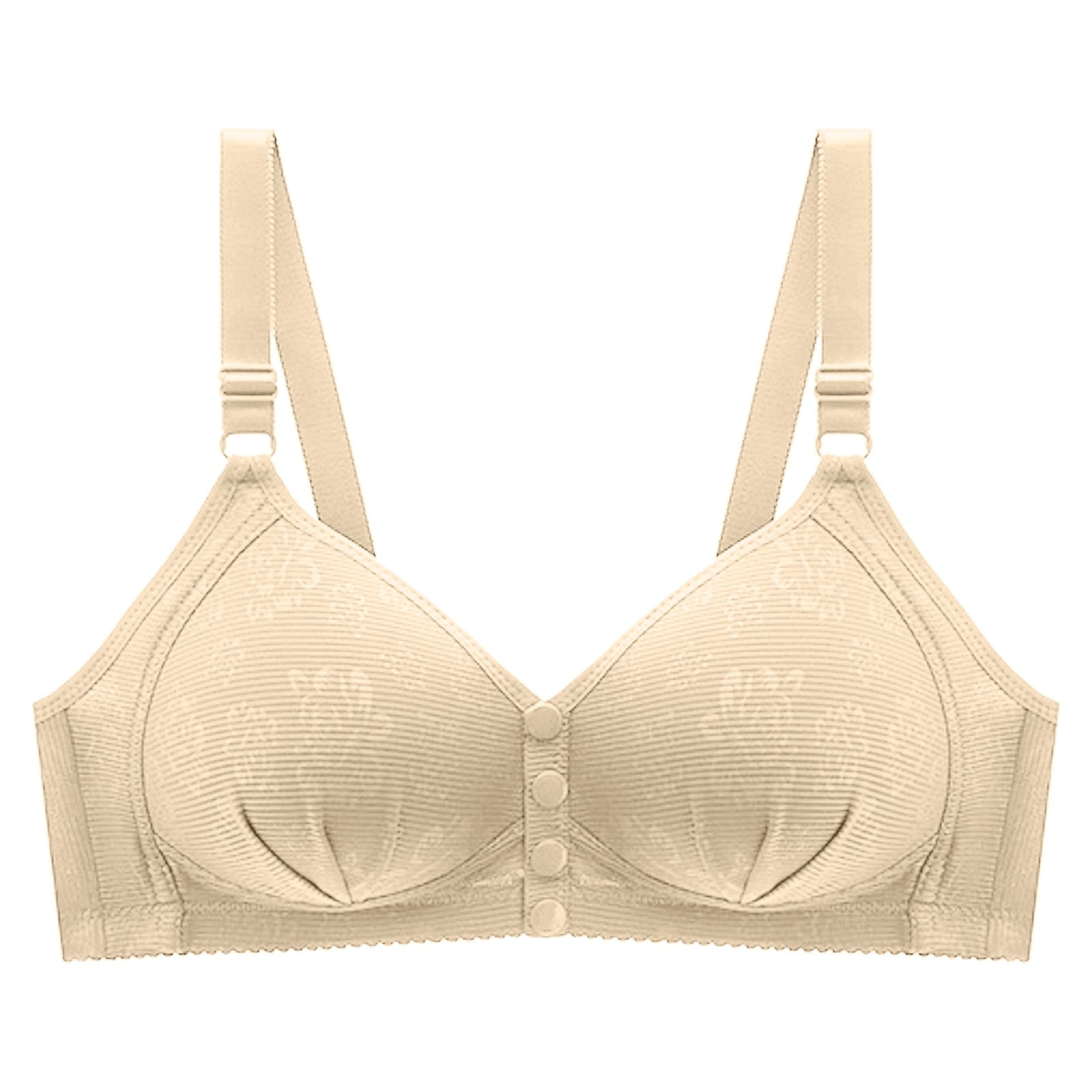 5 Pack Bras for Womens Front Close Full-Coverage Lace Push Up Bras No ...