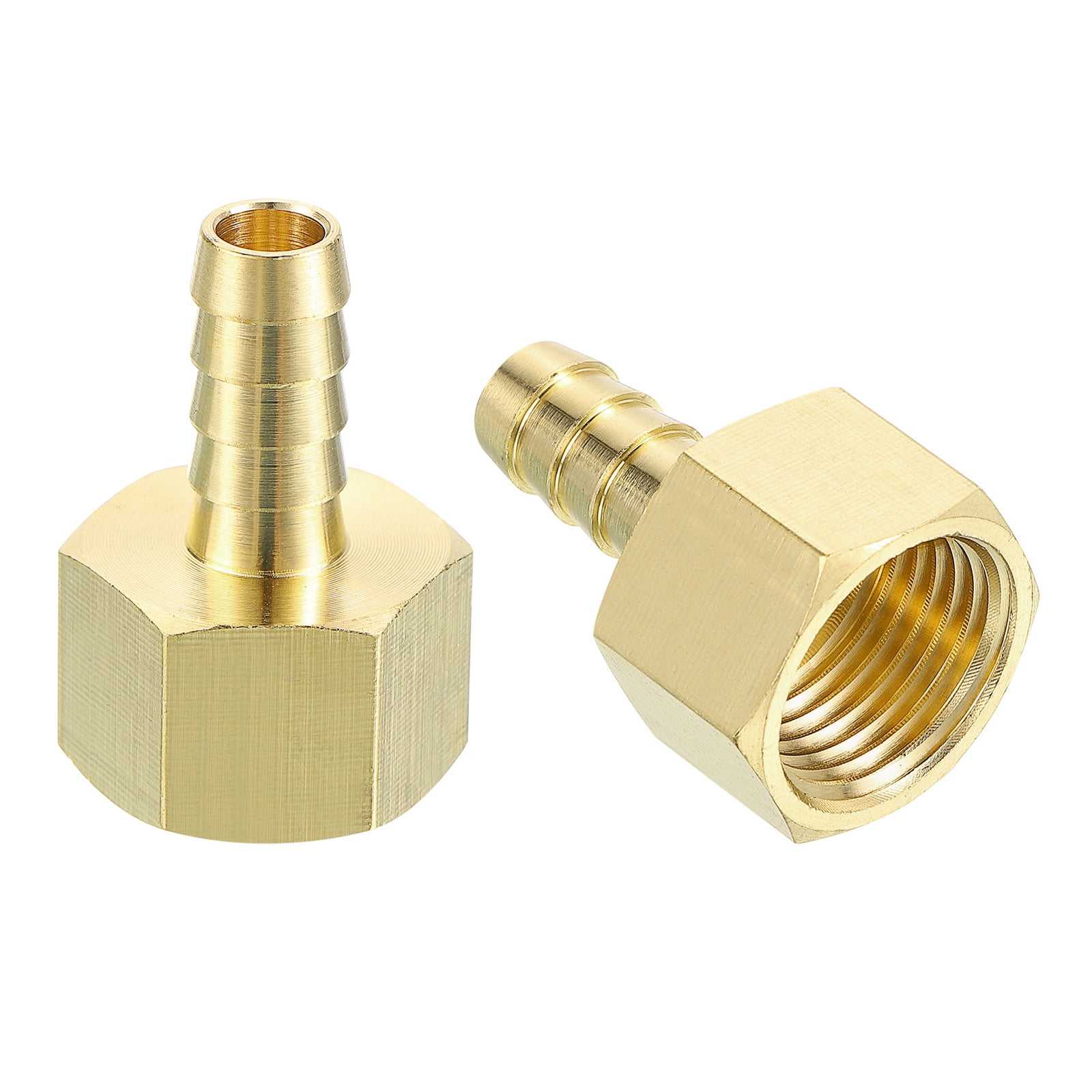 5 Pack Brass Hose Barb Fittings, 3/8" Bard x 1/2" NPT Female Hose ...