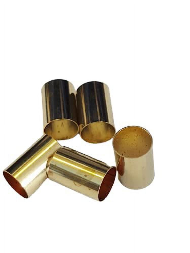 5 Pack Brass pot adapter sleeves install knobs for 1/4" solid shaft ...