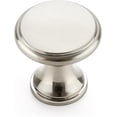 5 Pack Brushed Nickel Kitchen Cabinet Knobs, Solid Silver Pulls Zinc ...