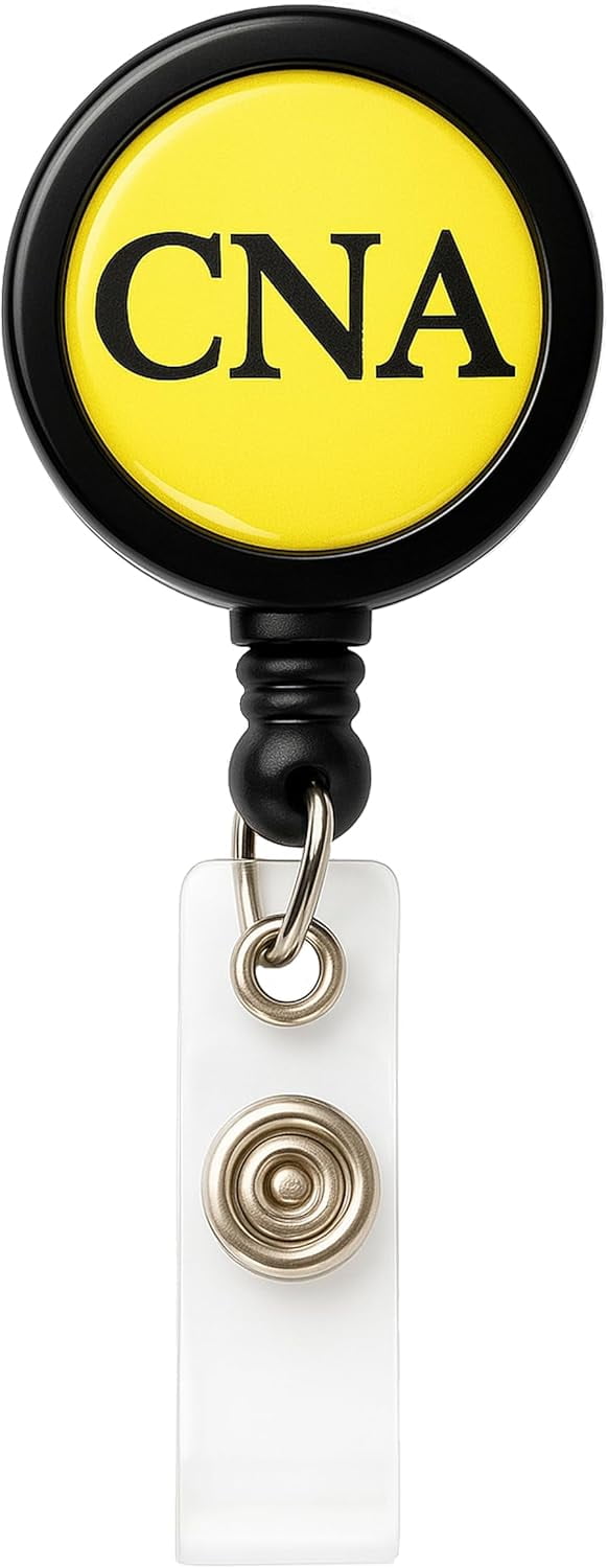 5 Pack - CNA Badge Buddy Reels with Alligator Clip - Swivel Retractable ...