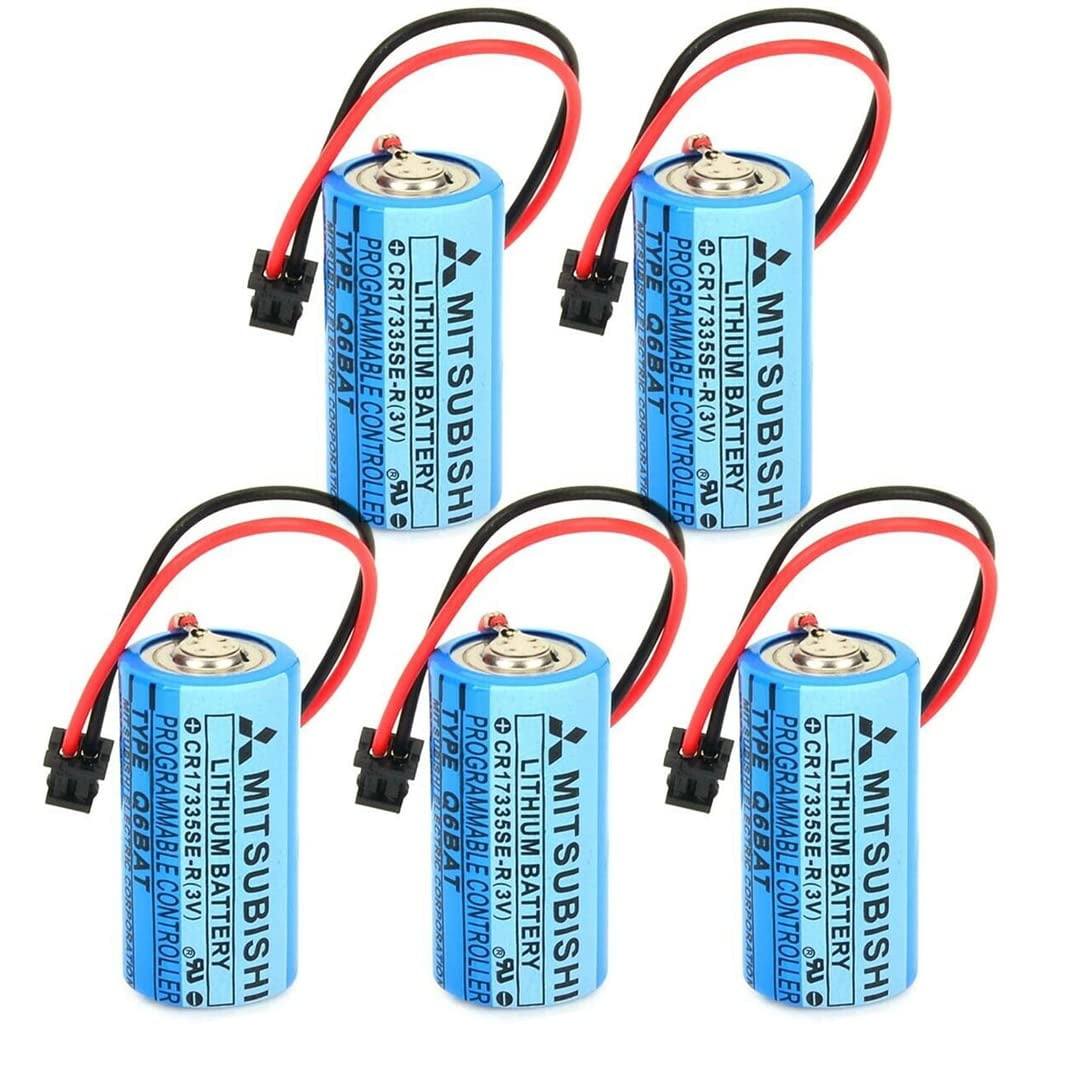 5-Pack CR17335SE-R 3V Q6BAT PLC 3V 1800mAh Lithium Battery AA for ...