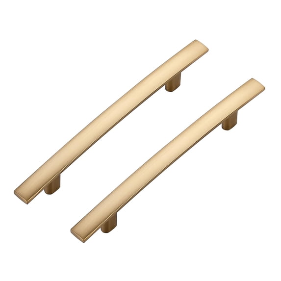 5 Pack Cabinet Handles 3" Hole Center - Curved Cabinet Pulls Brushed ...