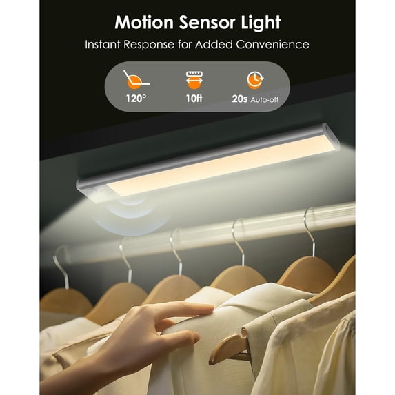 5 Pack Under Cabinet Lights, Rechargeable Under Cabinet Lighting ...