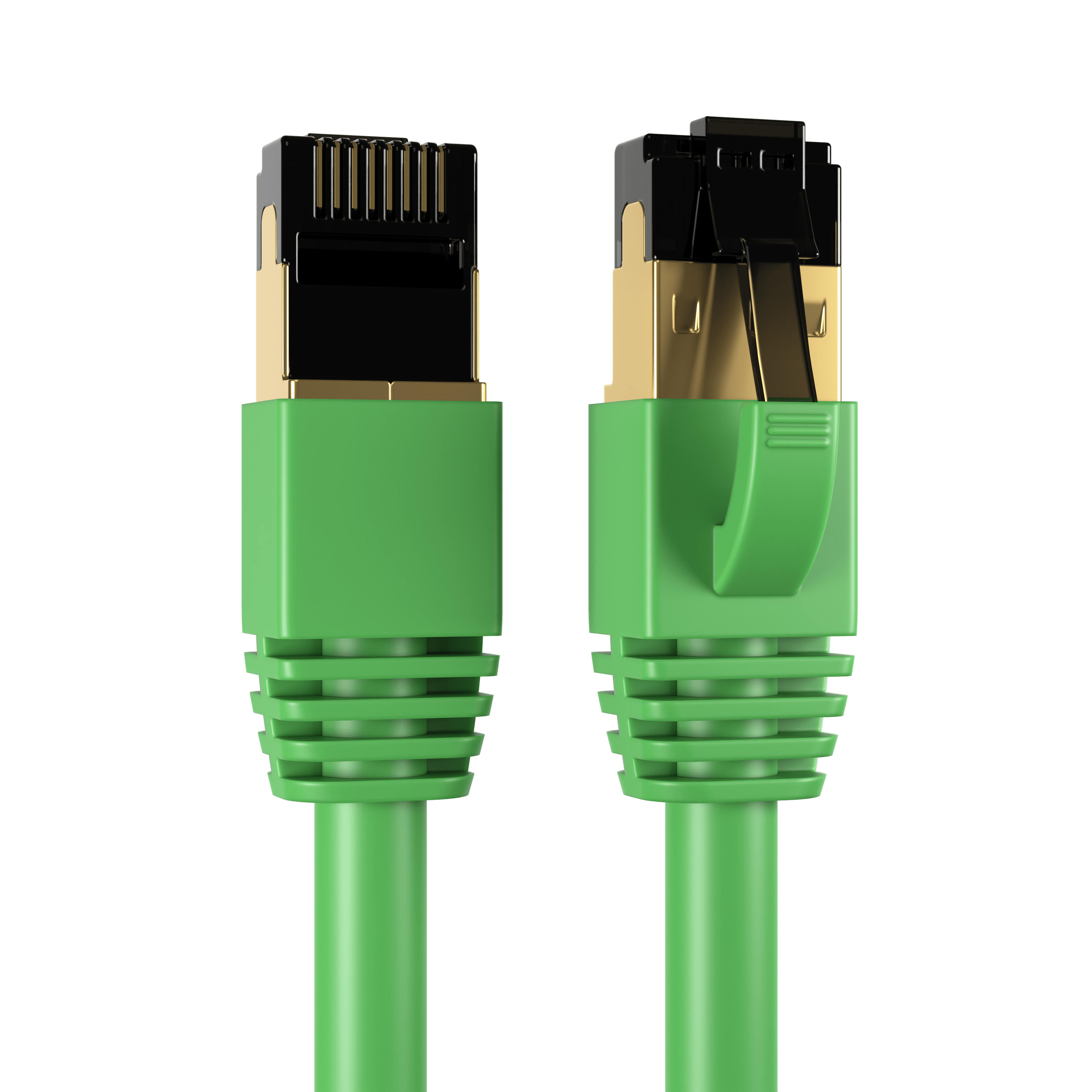 5-Pack 25FT Cat8 Ethernet Cable Green Copper Shielded RJ45 Cord for ...