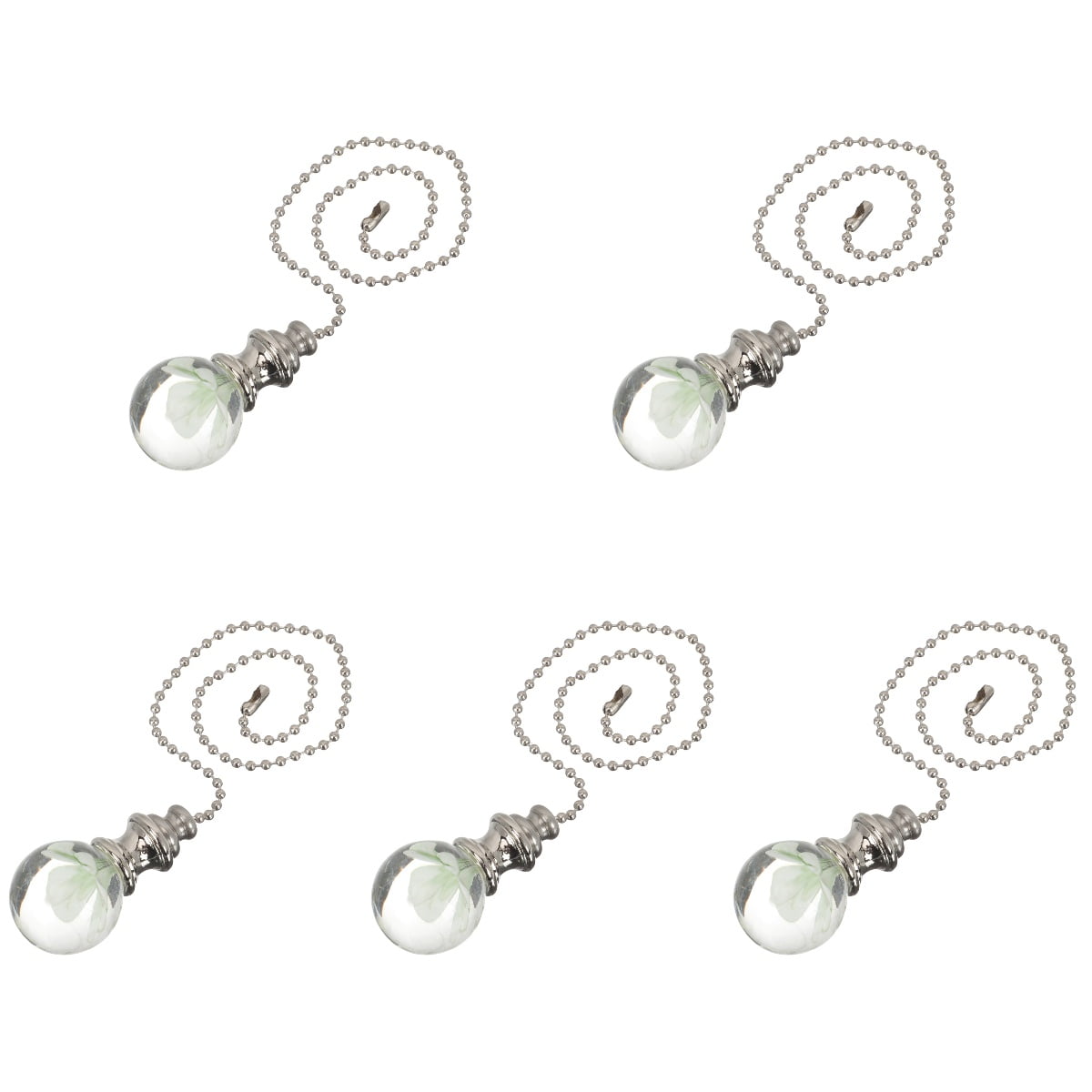 5 Pack Ceiling Fan Pull Chain Extender Diamond Decor Light Lamp Chains ...