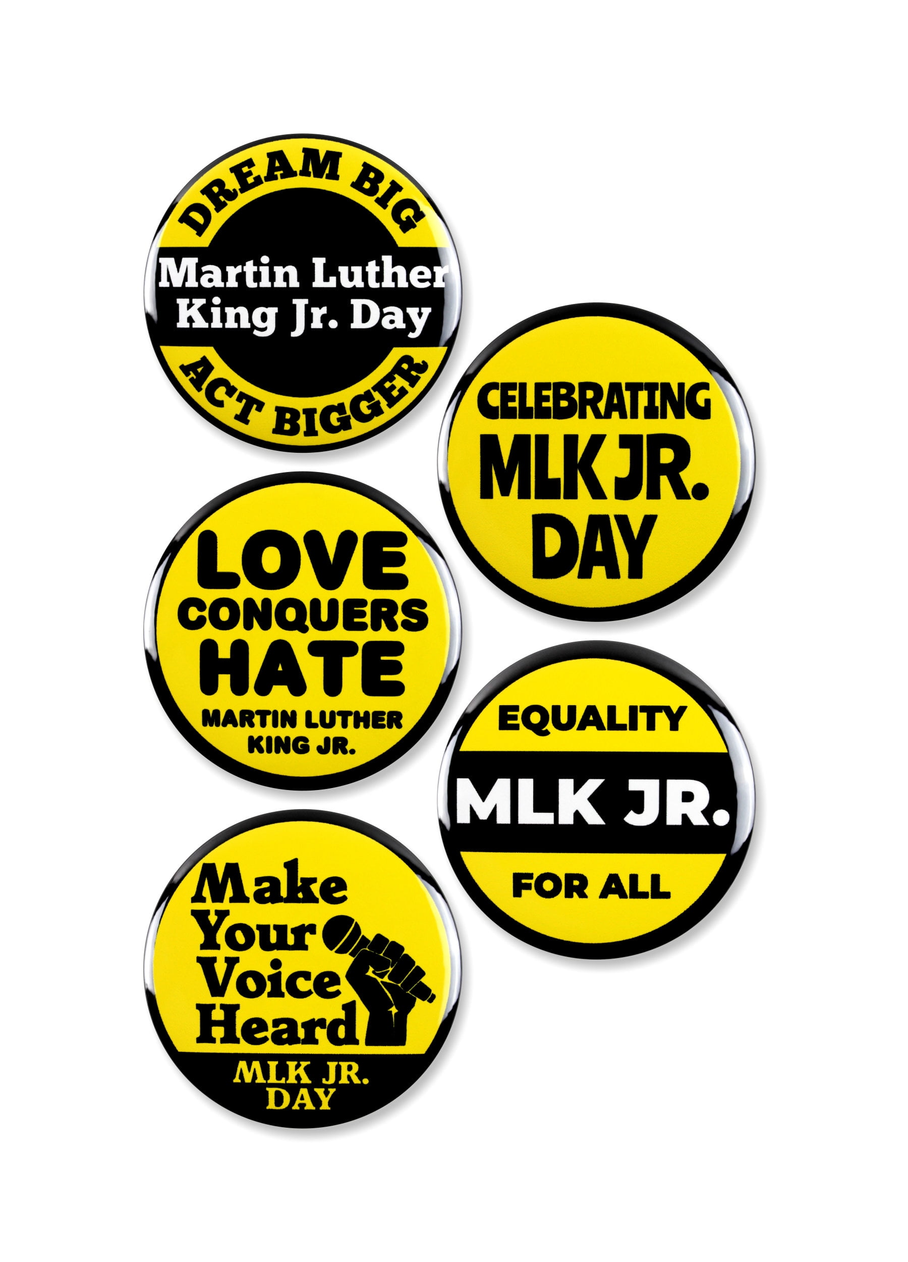 5 Pack - Celebrating Dr. Martin Luther King Jr Day Dream Big Act Bigger ...