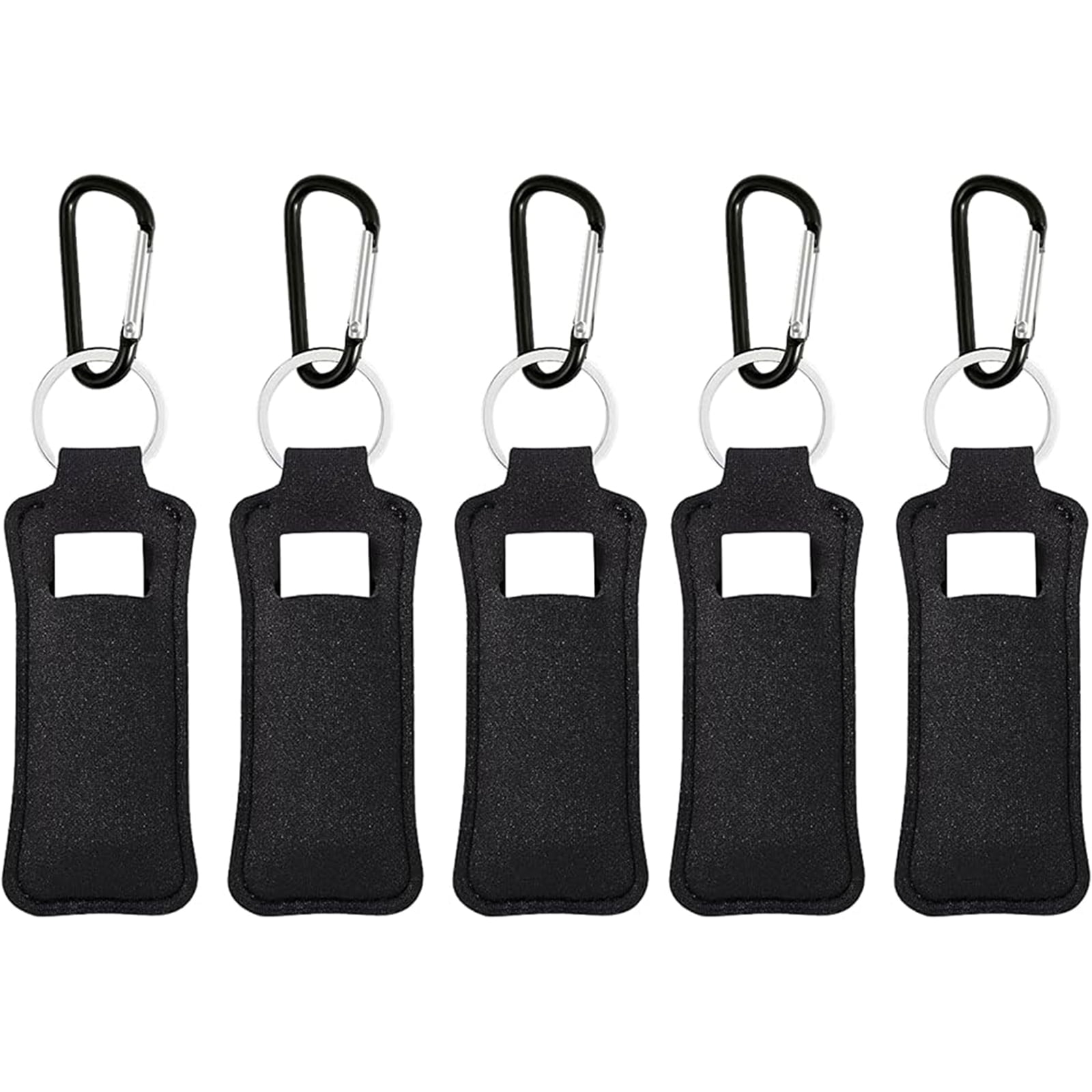 5 Pack Chapstick Holder Keychain – Cute Neoprene Lip Balm Case with ...