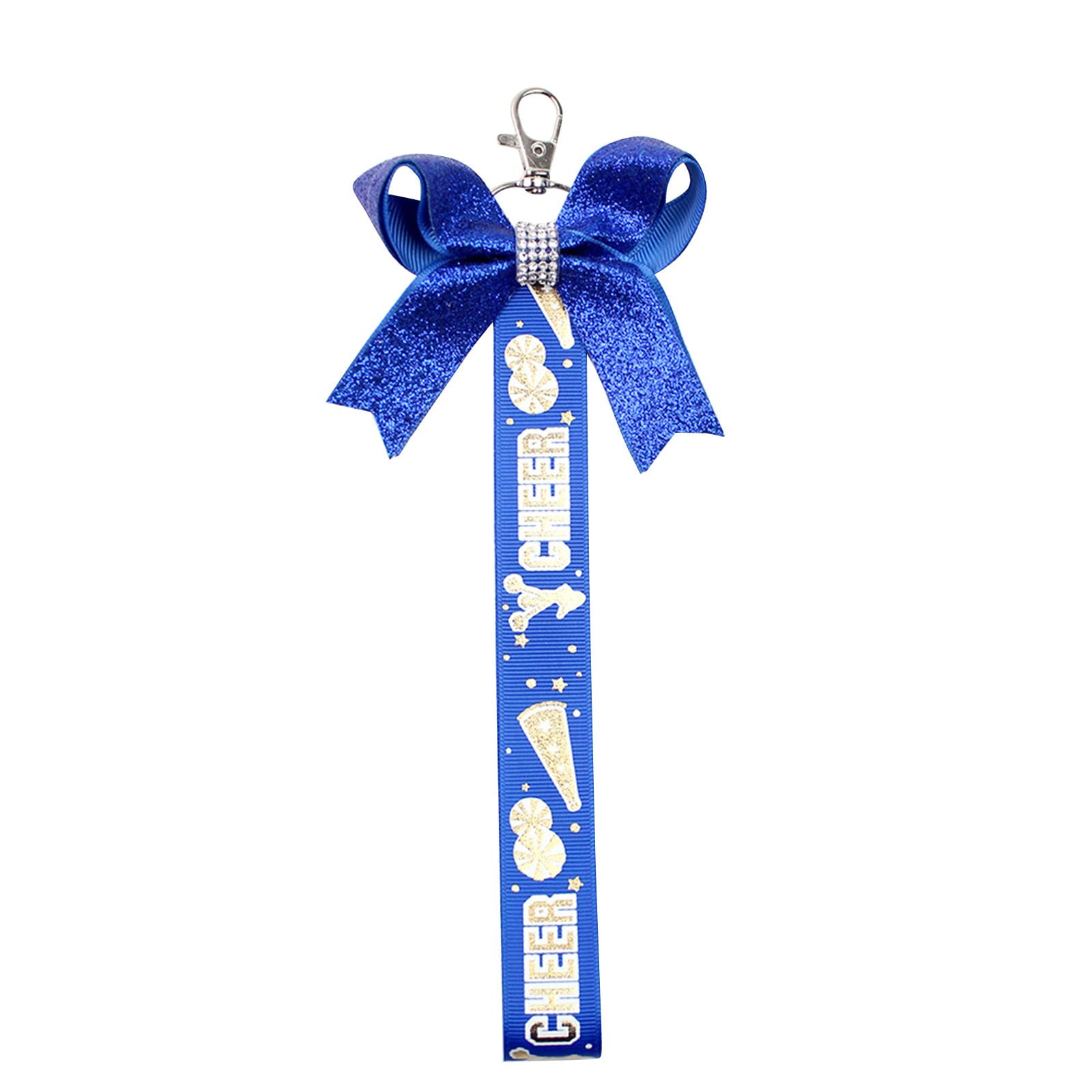 5 Pack Cheer Bow Keychain PIN ME/CHEER Ribbon for Cheer Bag, Cheer Bow ...