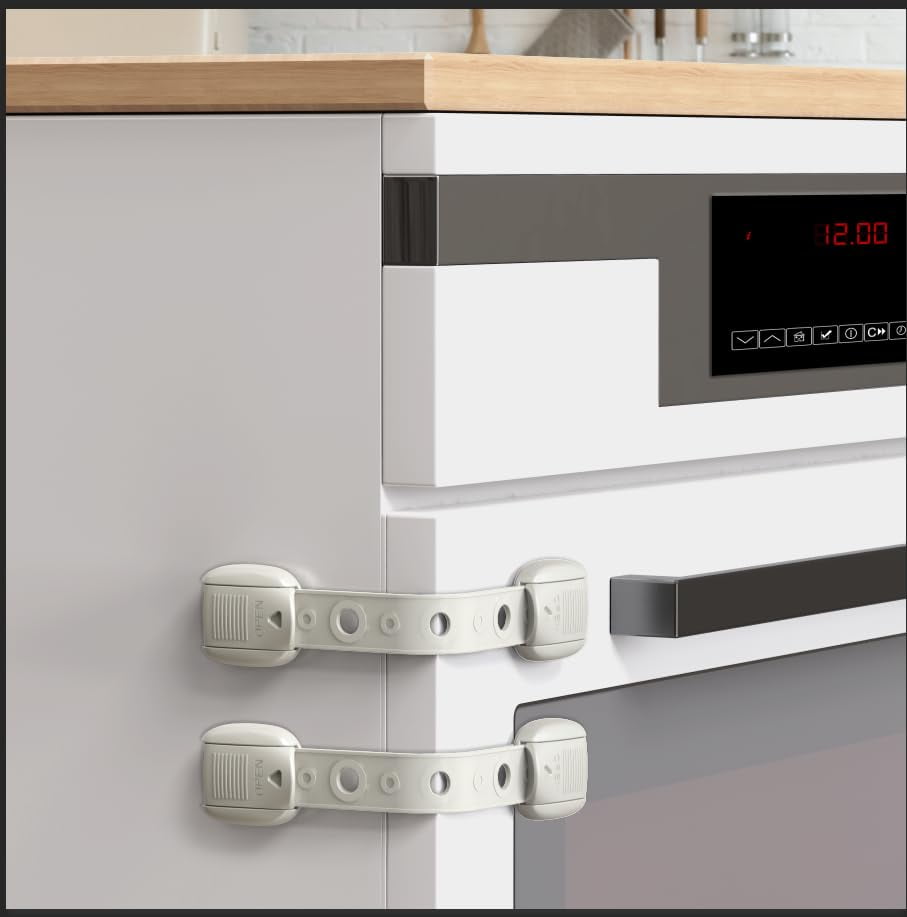 5 Pack Child Proof Refrigerator Lock, QYESWHSR Fridge Locks for Kids ...