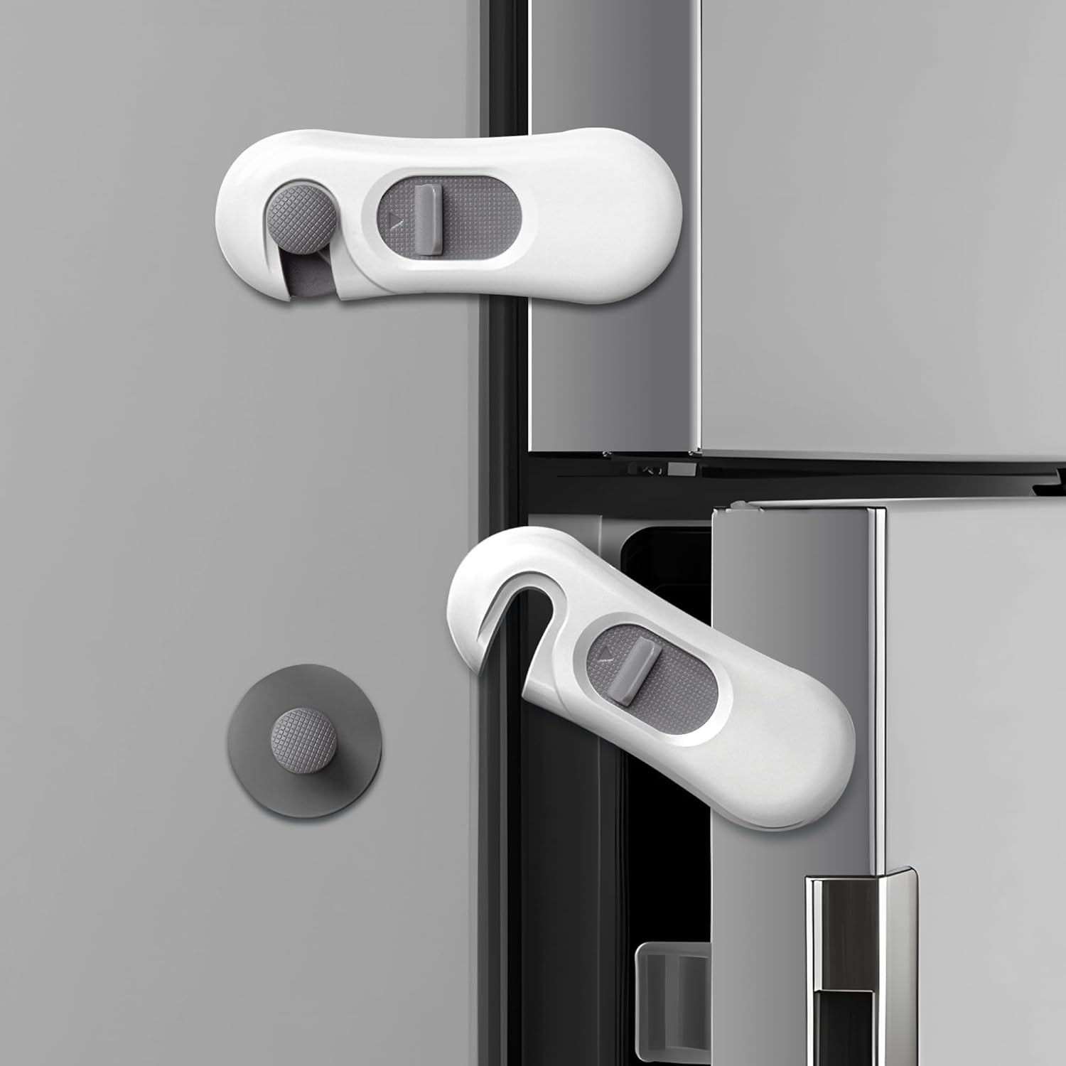 5-Pack Child Proof Refrigerator Lock with 3M Adhesive, Baby Safety ...