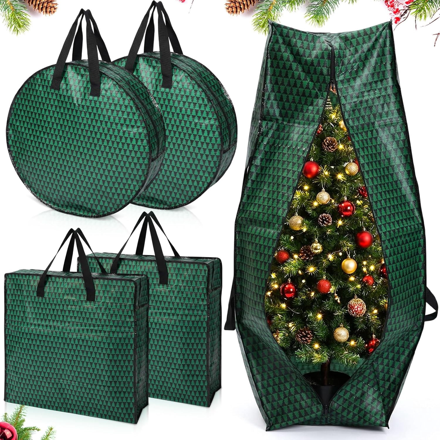 Interesting Info About 5 Pcs Christmas Tree Storage Bag Garland Bags Holiday Artificial