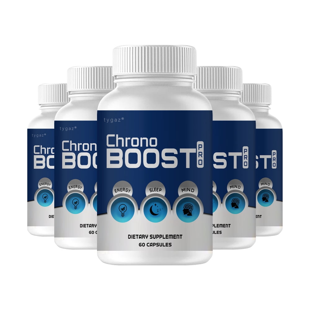 (5 Pack) Chrono Boost Pro - Chrono Boost Pro Capsules - Walmart.com