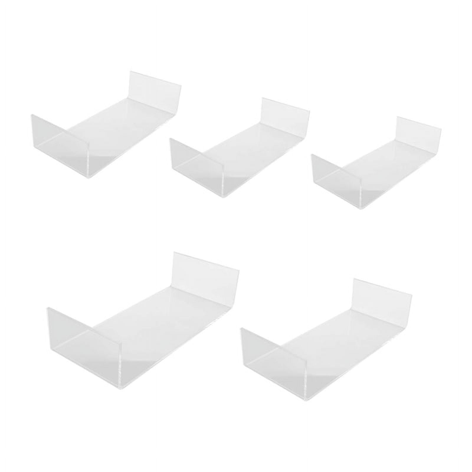 5 Pack Clear Acrylic Display Risers, Sizes Jewelry Riser Shelf Showcase ...