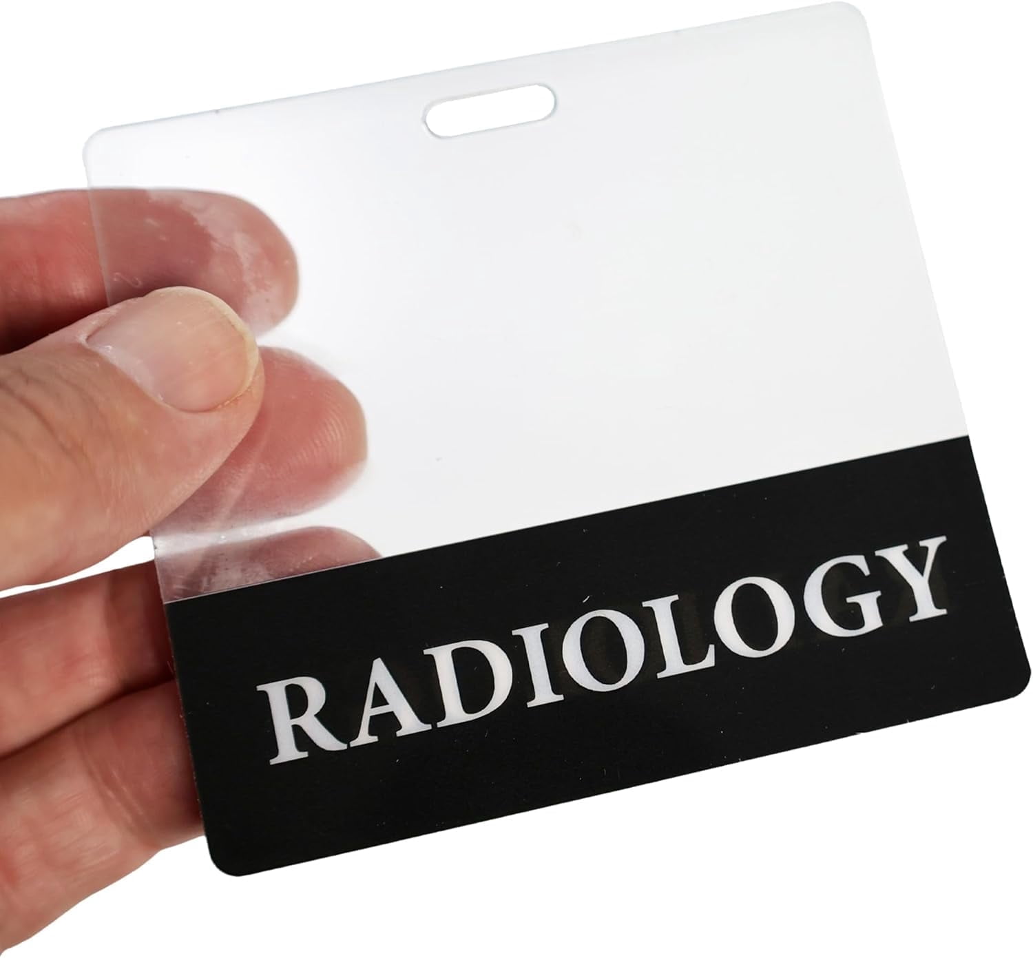 5 Pack - Clear Radiology Badge Buddy Horizontal - Hospital & Nurse ID ...