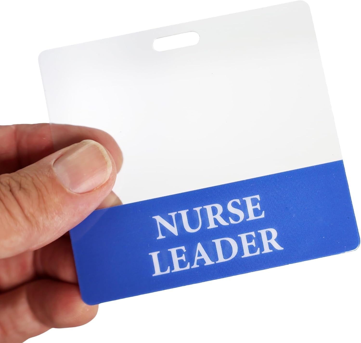 Clear Nurse Leader Badge Buddy Horizontal - Hospital & Nurse ID Backer ...