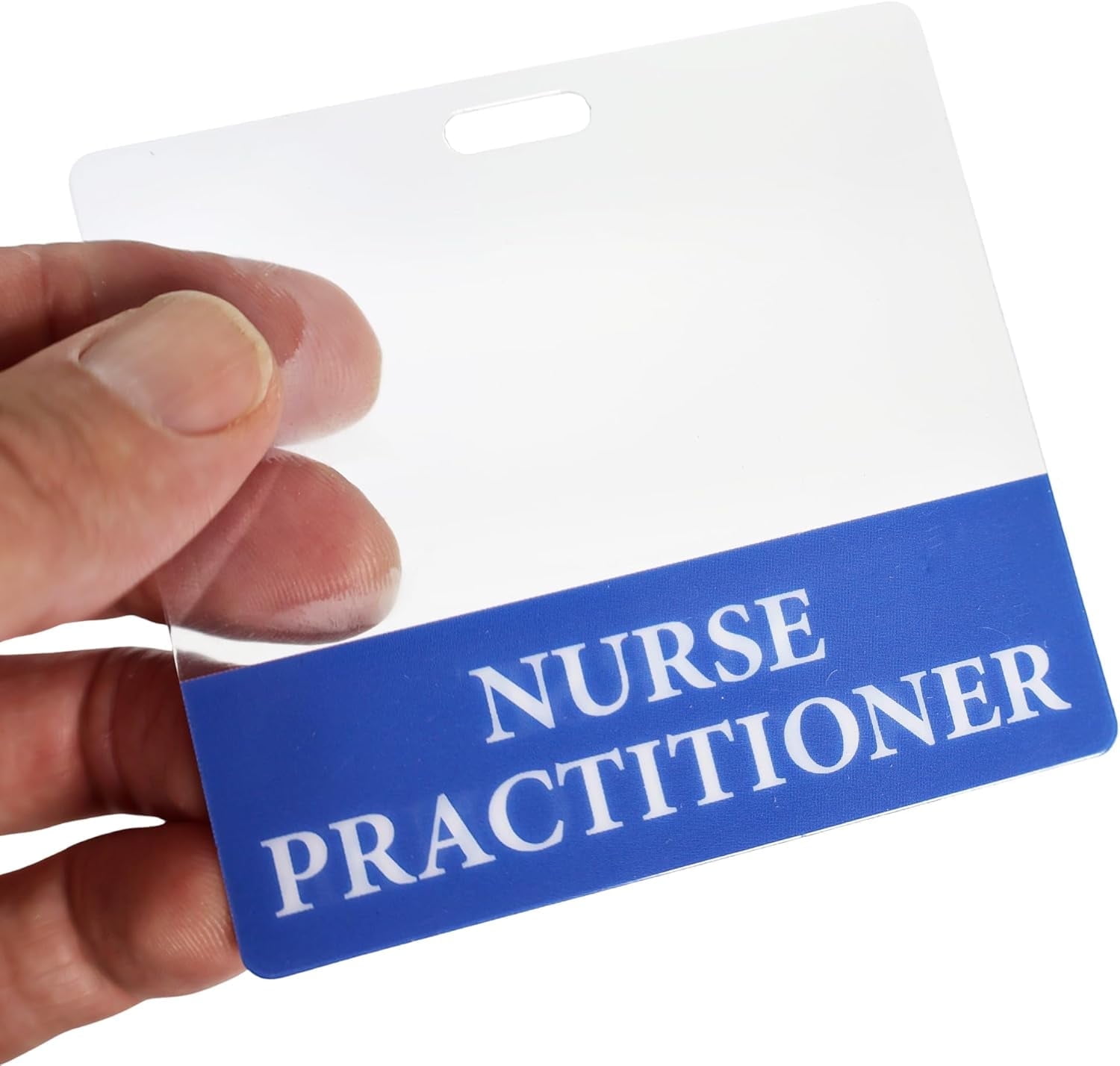 5 Pack - Clear Nurse Practitioner Badge Buddy Horizontal - Hospital ...