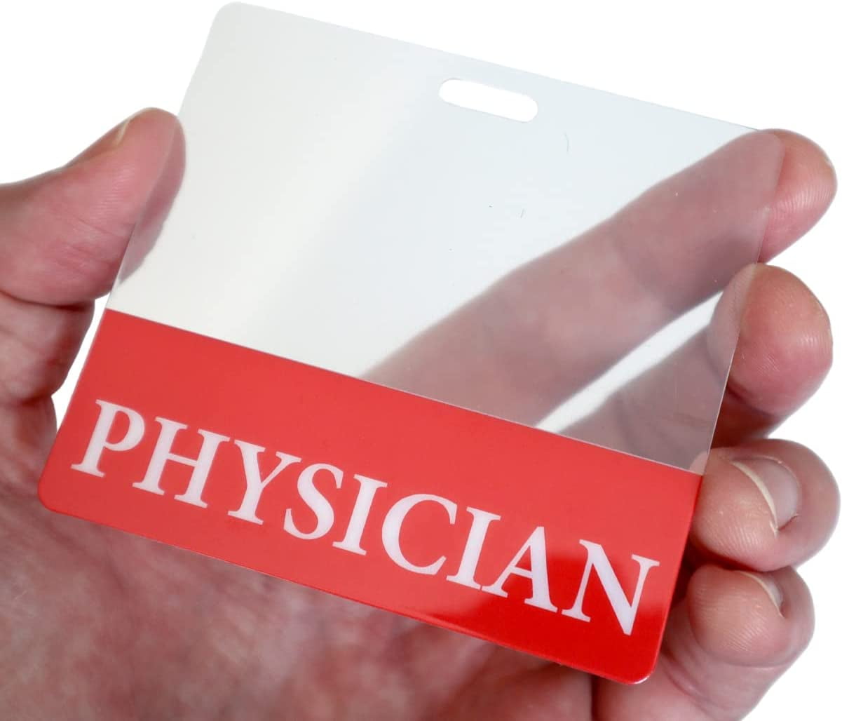 5 Pack - Clear Badge Buddy Horizontal - Hospital & Nurse ID Backer ...