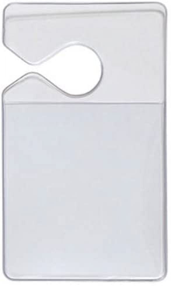 5 Pack - Clear Parking Permit Holder - Durable Vertical Parking Lot ...
