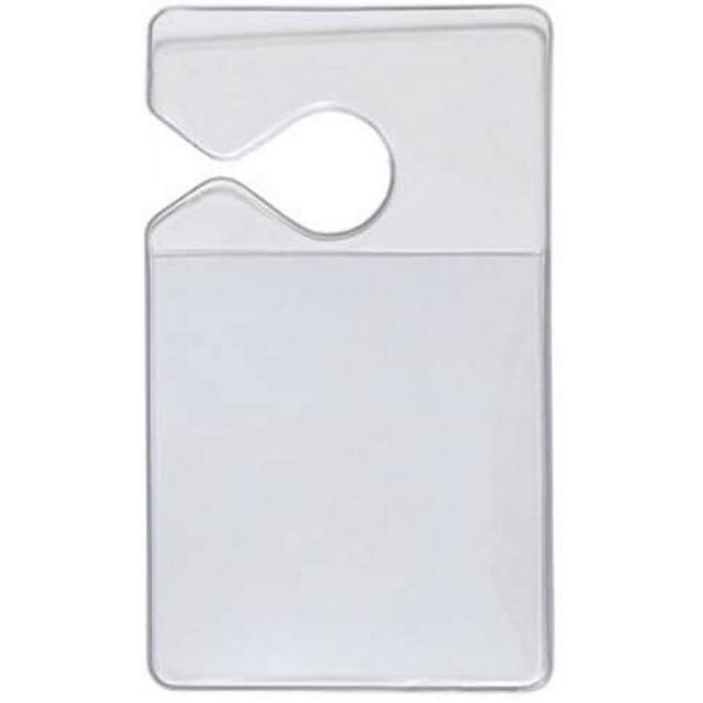 5 Pack - Clear Parking Permit Holder - Durable Vertical Parking Lot ...