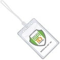 5 Pack - Clear Plastic Luggage Identification Tags with Loops Included ...
