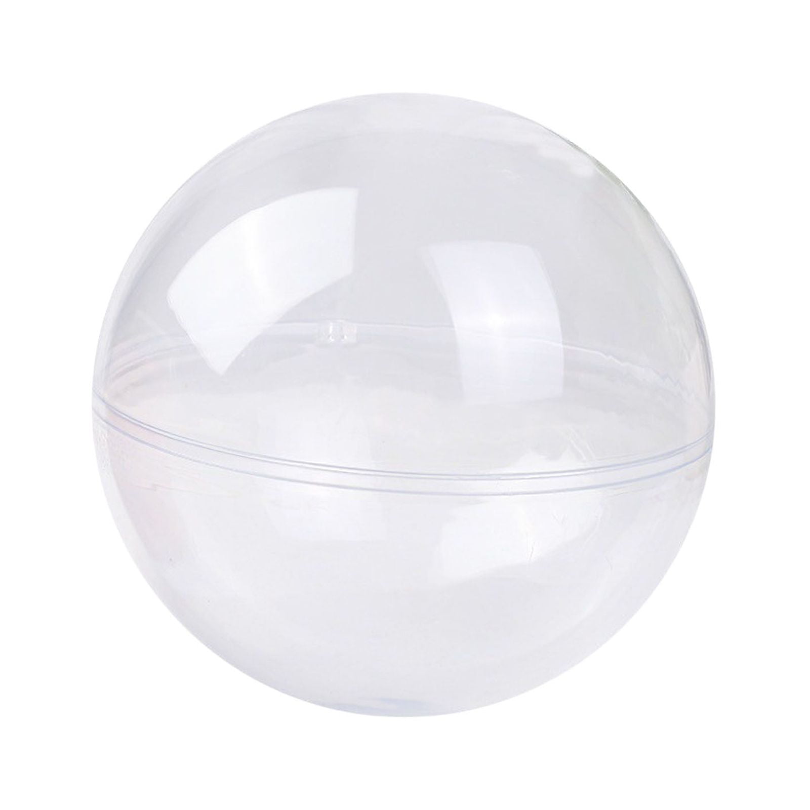 5-Pack Clear Plastic Refillable Christmas Ornament Balls 5cm for DIY ...