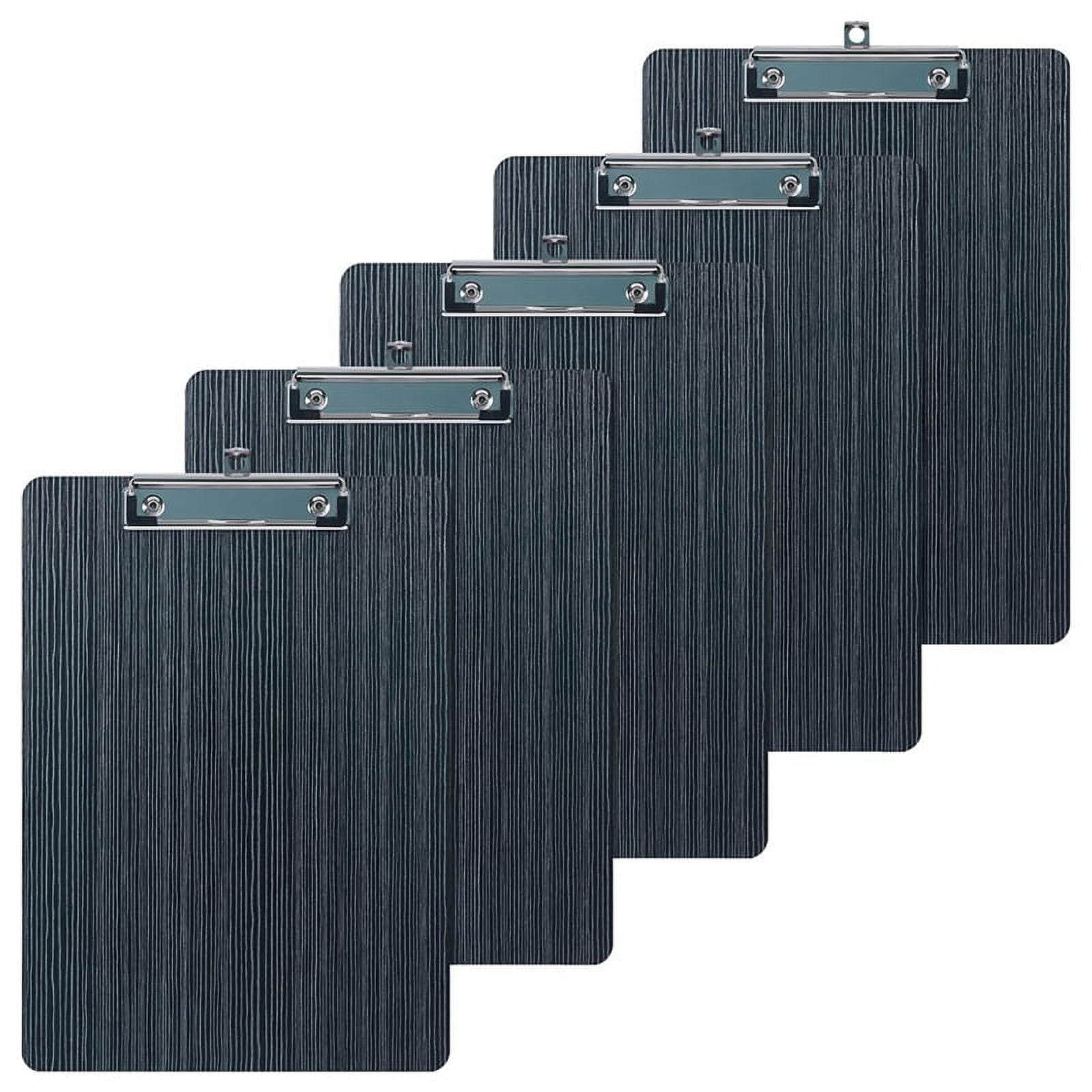 5 Pack Clipboard, Wooden Clipboard Clip Board, A4 Letter Size Memo ...