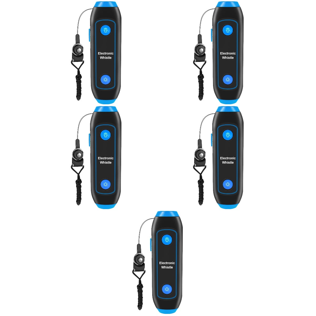 5 Pack Coaching Whistle Electric Loud Sound Party Noise Maker Toy Blue ...