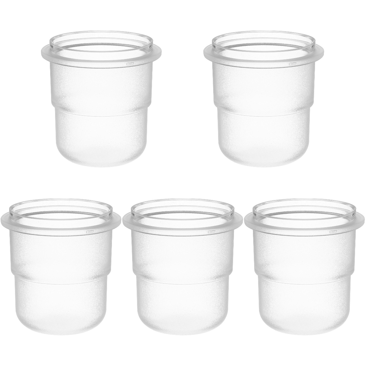 5 Pack Coffee Machine Powder Cup Espresso Dosing Cups Plastic Makers ...