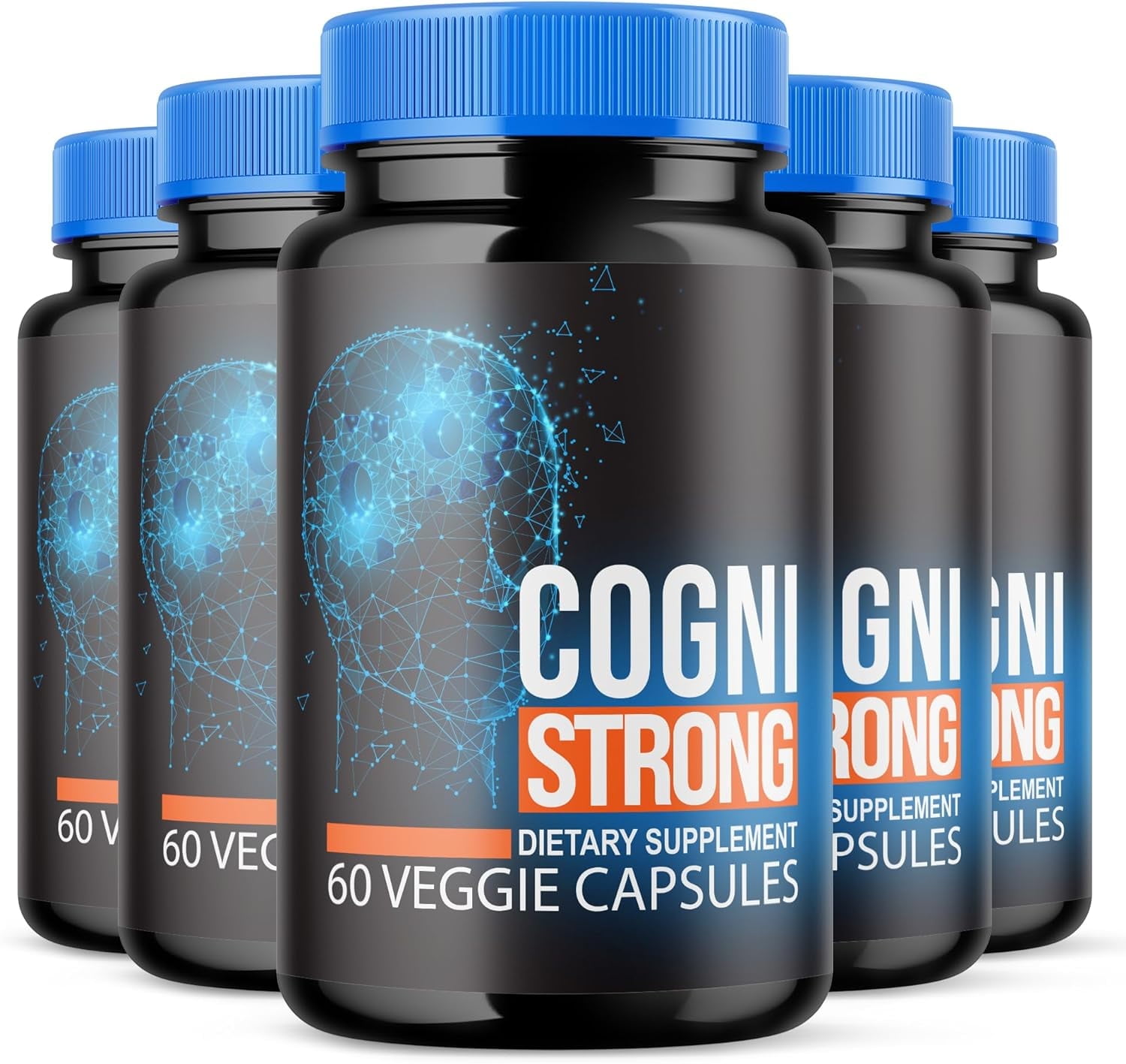 (5 Pack) Cognistrong - Brain Boost Supplement - Dietary Supplement for Focus, Memory, Clarity ...