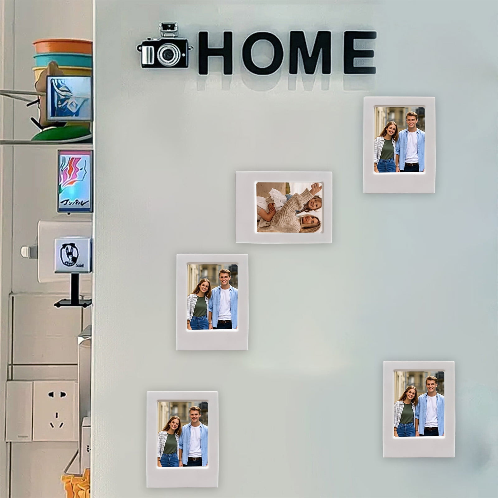 5 Pack Colorful Magnetic Picture Frame for Polaroid Photos, Colorful ...