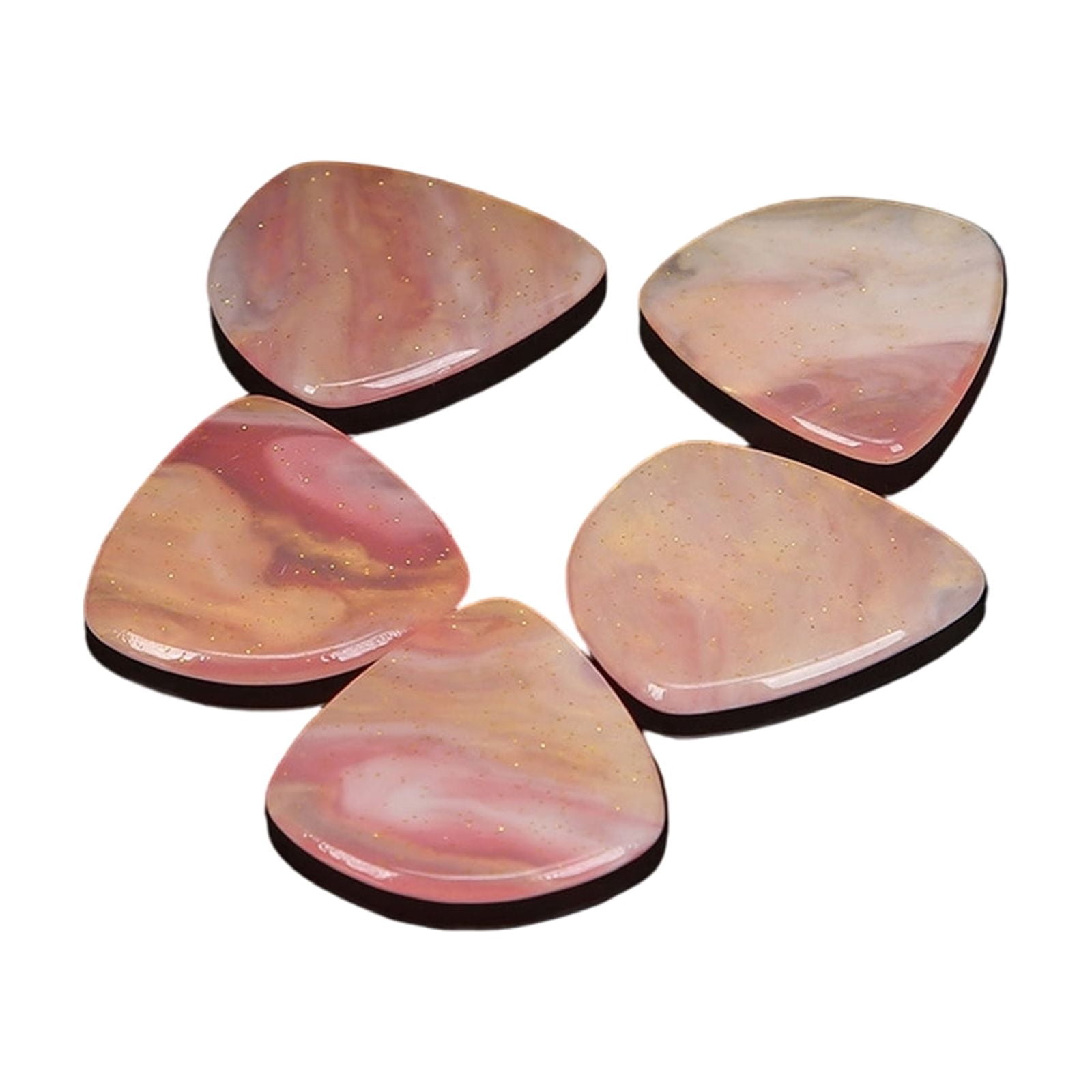 5 Pack Colorful Smooth Strumming Resin Guitar Picks Flexible Resin ...