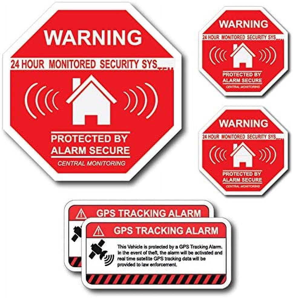 (5 Pack) Combination Pack of 24 Hour Monitoring - This Vehicle ...
