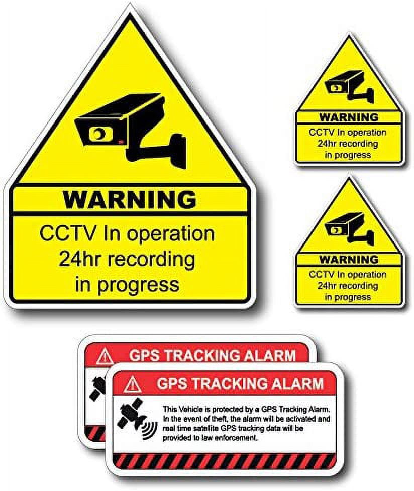 (5 Pack) Combination Pack of 24 Hour Monitoring - This Vehicle ...