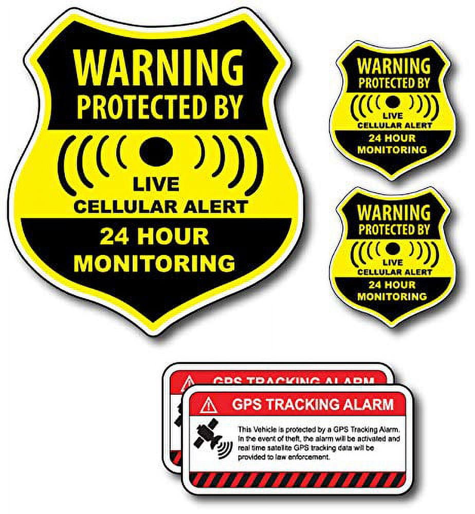 (5 Pack) Combination Pack of 24 Hour Monitoring - This Vehicle ...