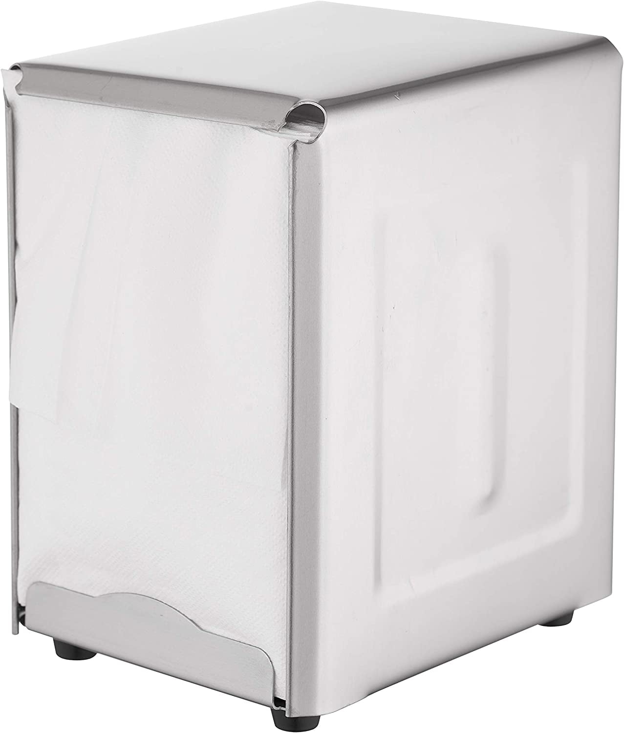 [5 Pack] Commercial Low Fold Napkin Dispenser - Stainless Steel, Spring ...