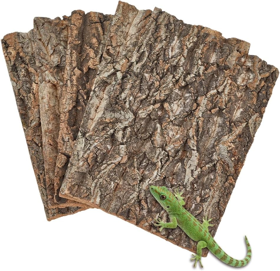 5 Pack Cork Bark 12" L x 8" W Cork Barks for Reptiles Natural Bird ...