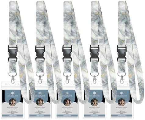 5 Pack Cruise Lanyard for Ship Cards with Marble Pattern Cute Cruise ...