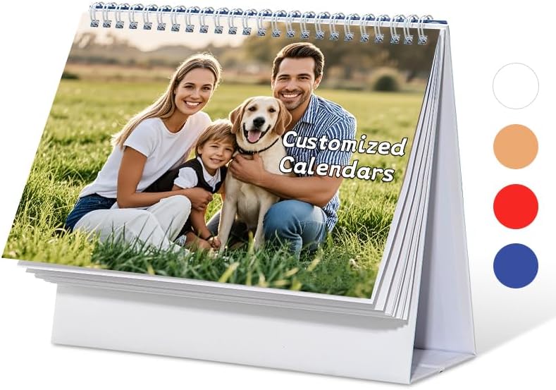 5 Pack Custom Calendar 2026 Personalized Desk Calendar - 25 Photos ...