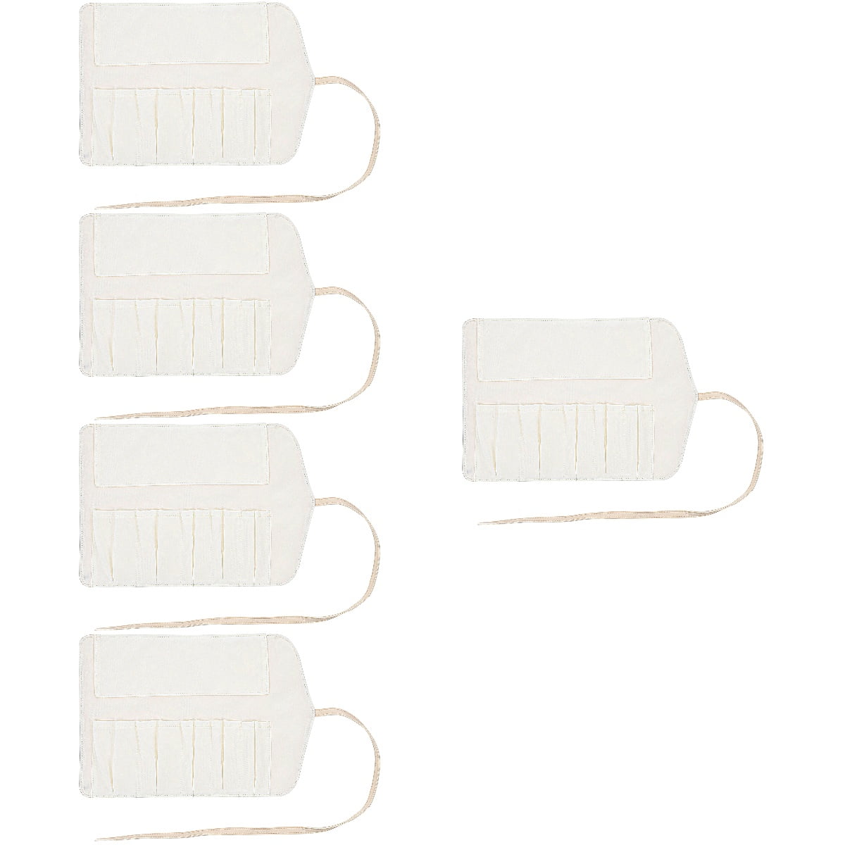 5 Pack Cutlery Storage Roll Bag Portable Cutlery with Case Camping ...