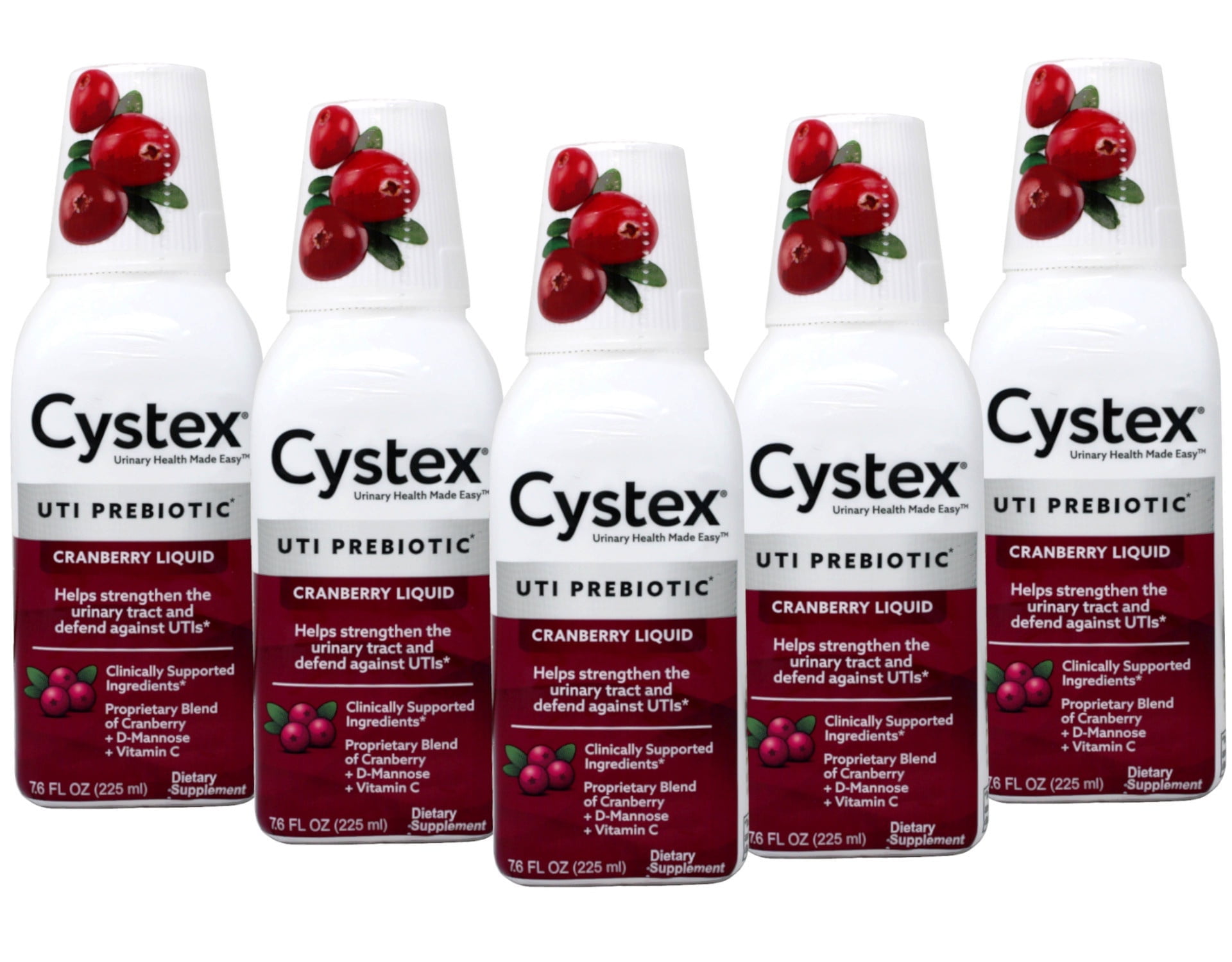 Cystex 5 Pack - Urinary Health Maintenance Supplement, Cranberry Flavor ...