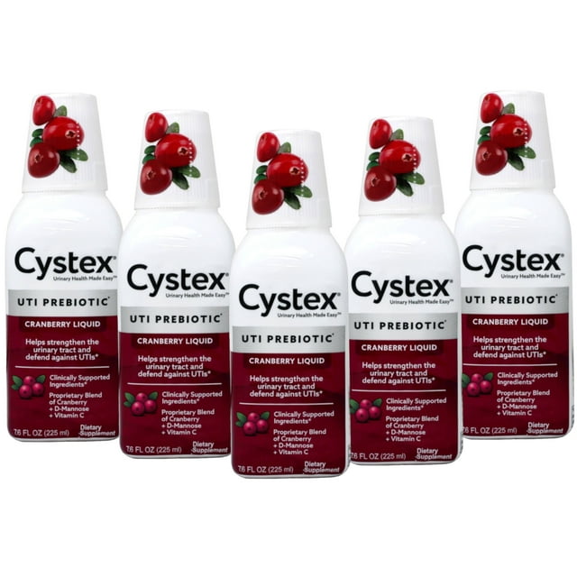 Cystex 5 Pack - Urinary Health Maintenance Supplement, Cranberry Flavor ...