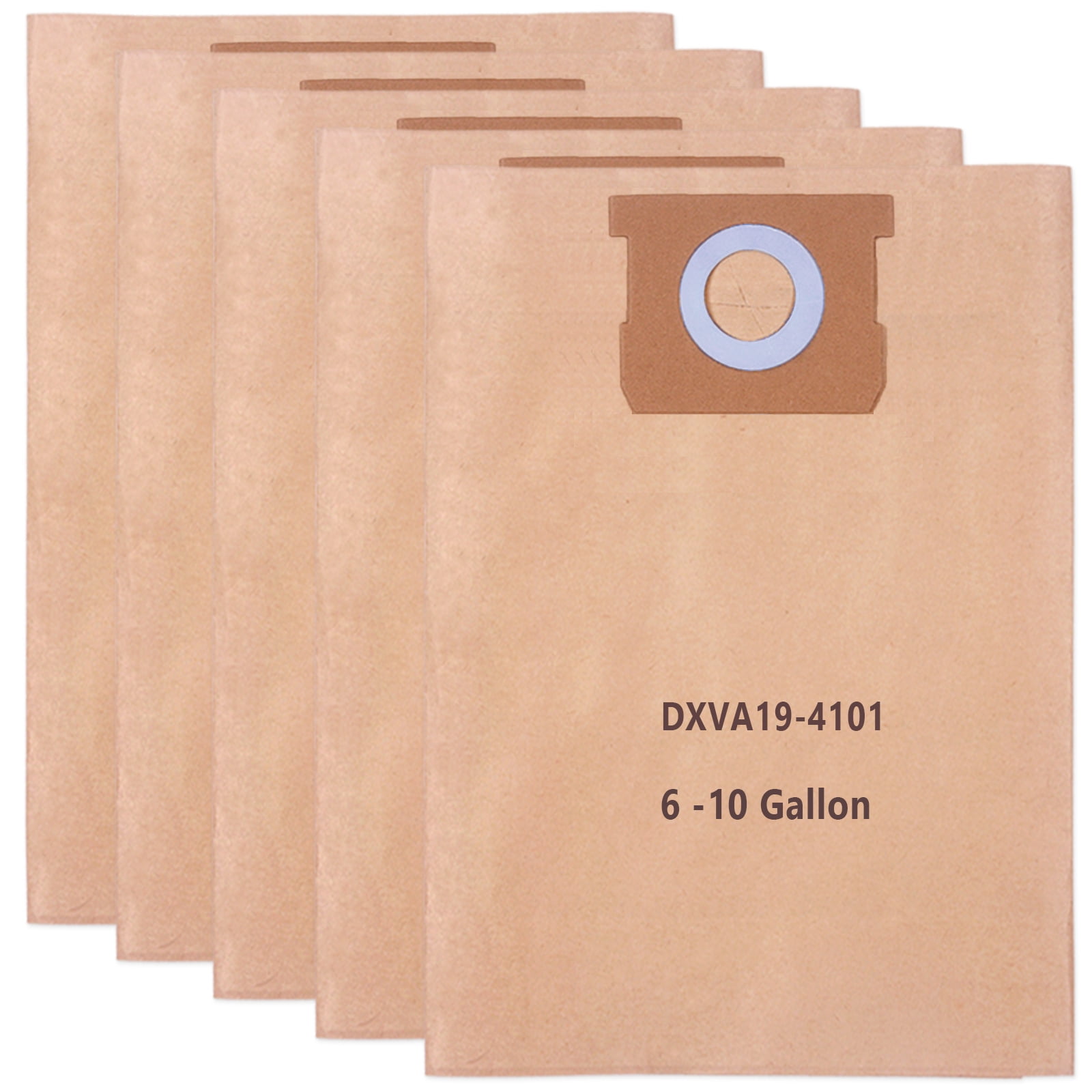 5 Pack DXVA19-4101 Disposable Dust Filter Bags Replacement for DEWALT ...
