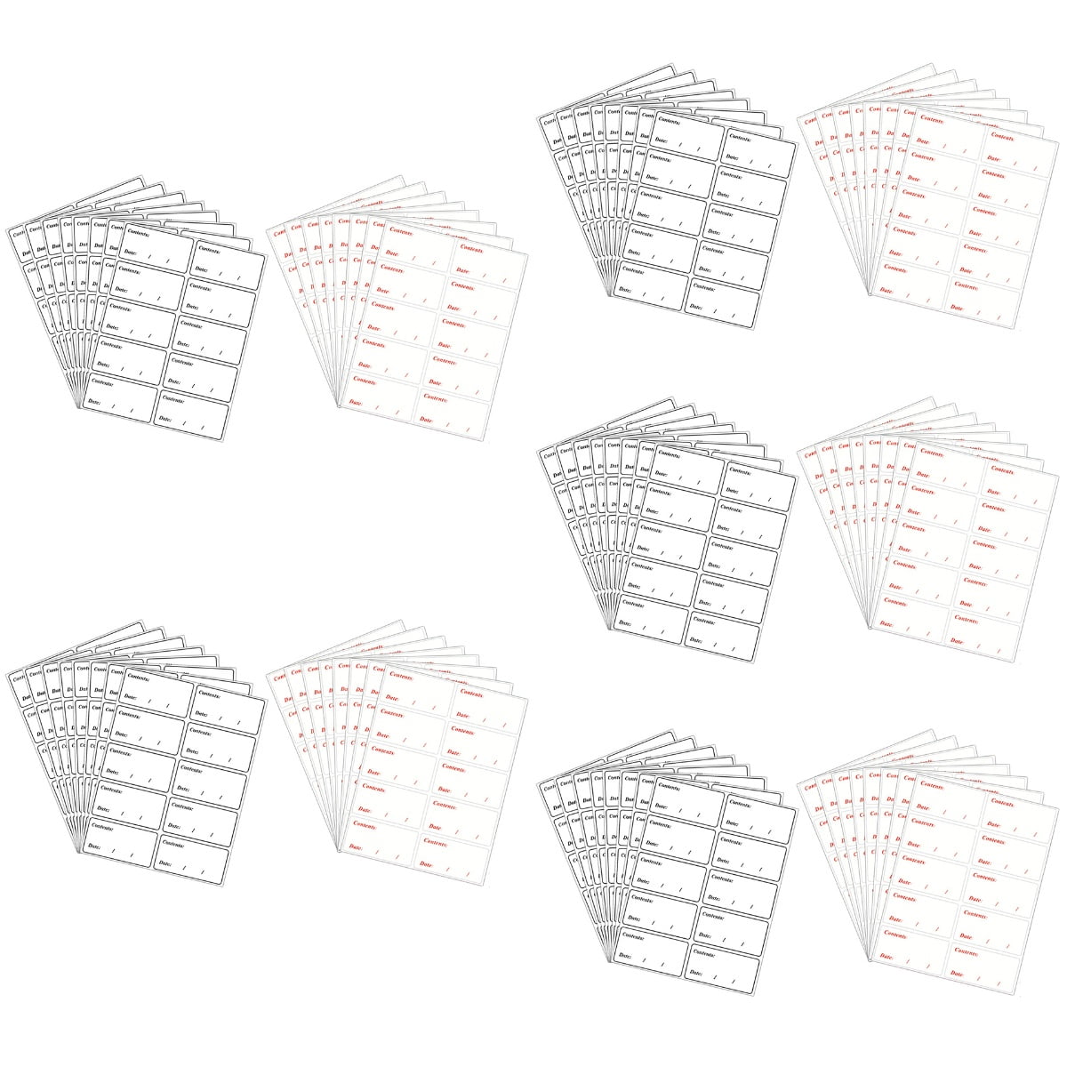 5 Pack Date Stickers Reusable Freezer Tape Food Labels Storage ...