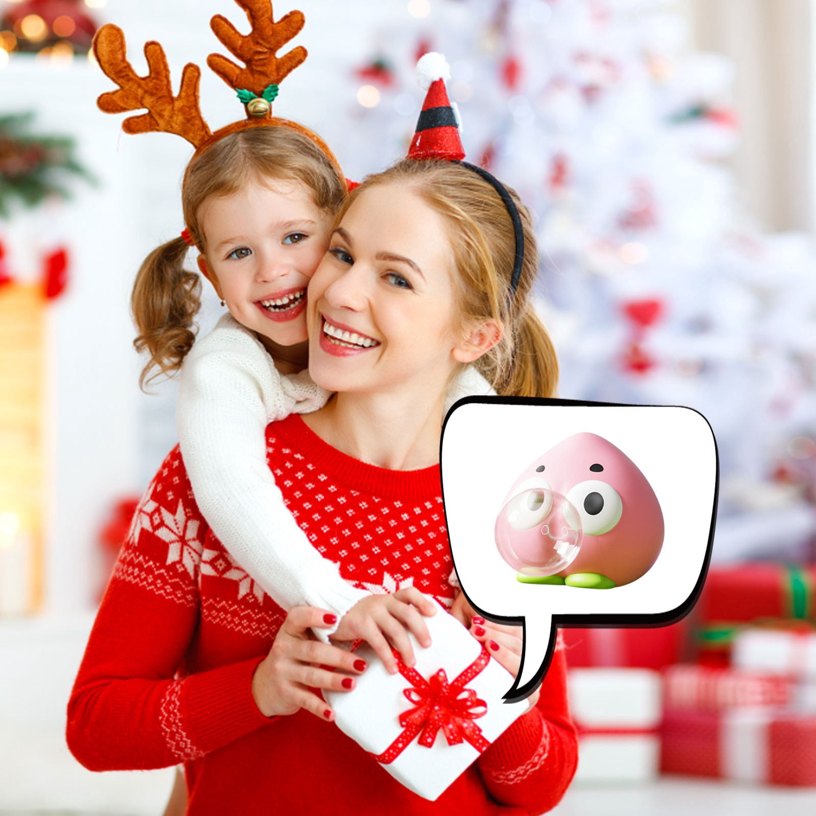 5 Pack Decompression Pinch Toys Blowing Bubbl Toys Small Ornaments ...